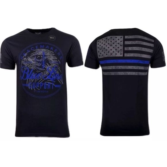howitzer | Shirts | Howitzer By Affliction Mens Tshirt Ss Blue Line ...